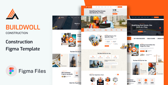 Buildwoll – Construction & Builder Figma Template by Divergent_Studio