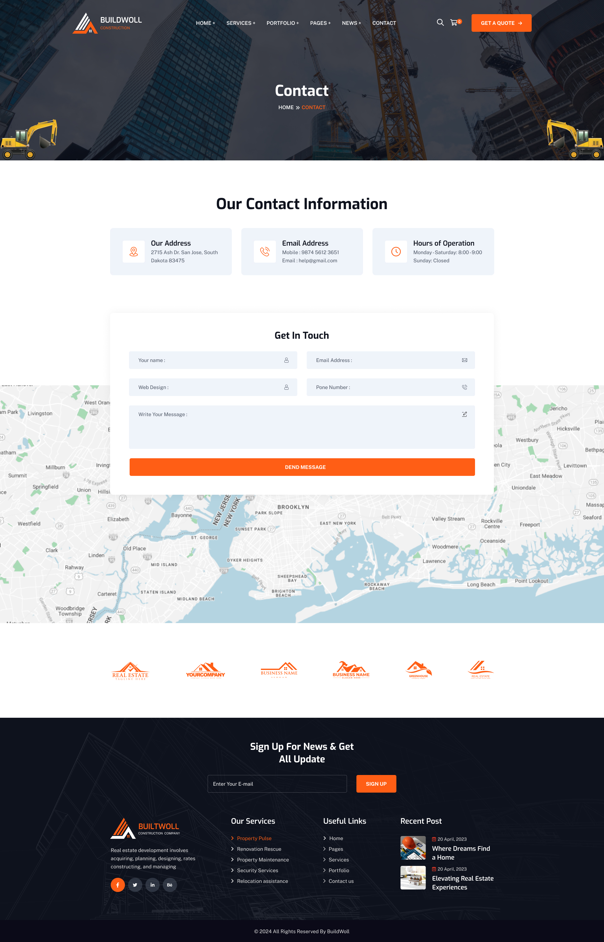 Buildwoll – Construction & Builder Figma Template by Divergent_Studio