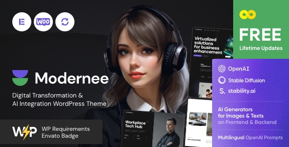 Modernee — AI Company & Digital Agency WordPress Theme by ThemeREX