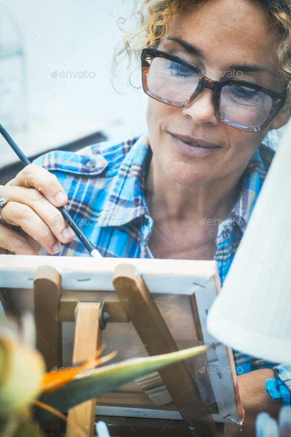 Concept of art, creativity, hobbies, work and creative occupation ...