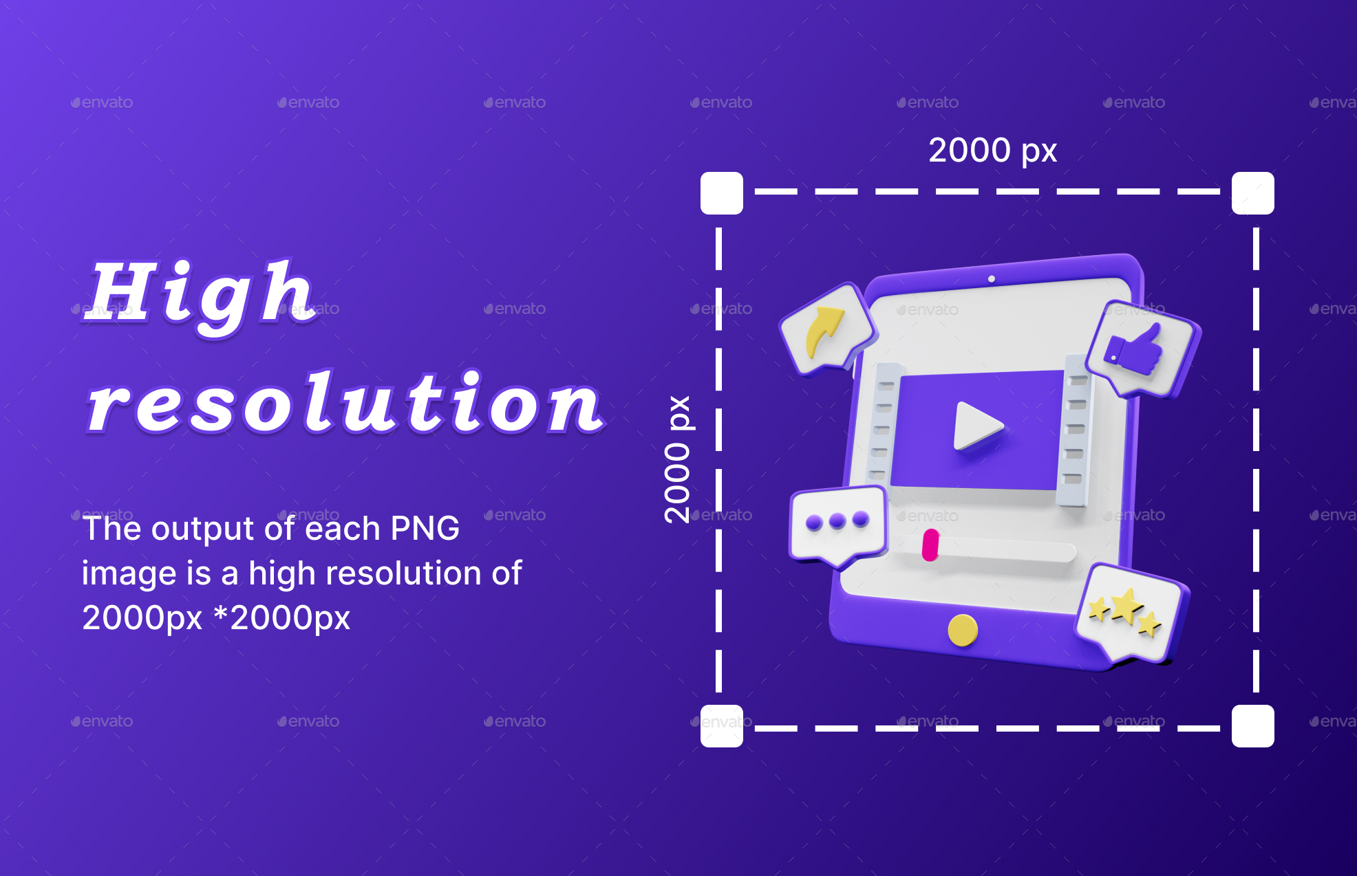 3D Video and Multimedia Icons Set, Icons | GraphicRiver