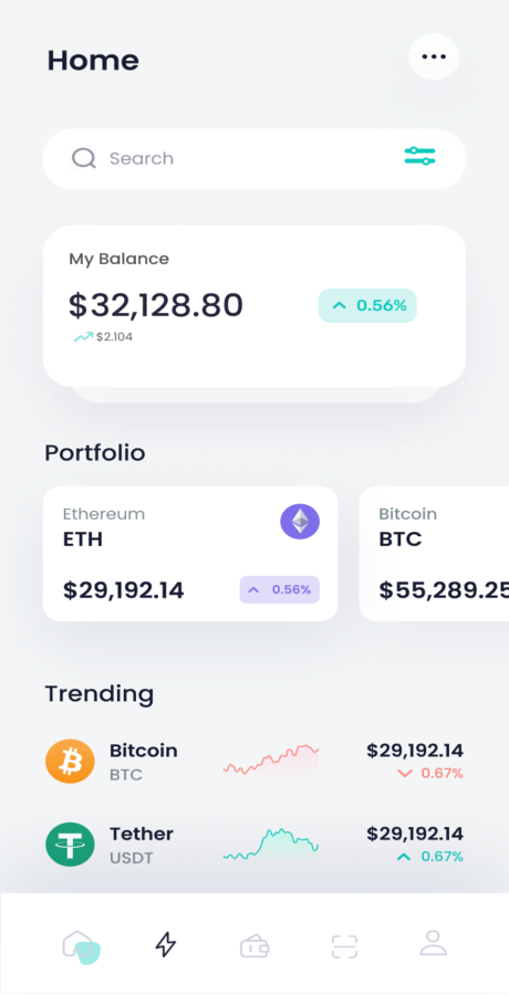 Crypto Wallet And Finance App | UI Kit | Ionic | Figma FREE | Life Time Update | Binity by ...