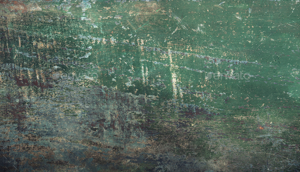 Weathered Green Textured Surface Stock Photo by klenova | PhotoDune