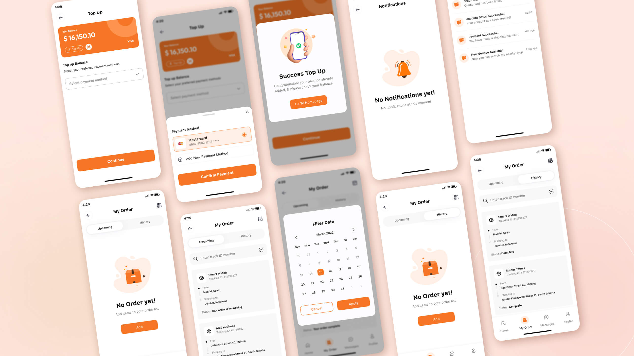 Parcel Tracker Ui Template Online Delivery App In Flutter 3x Android Ios App Rapidroute