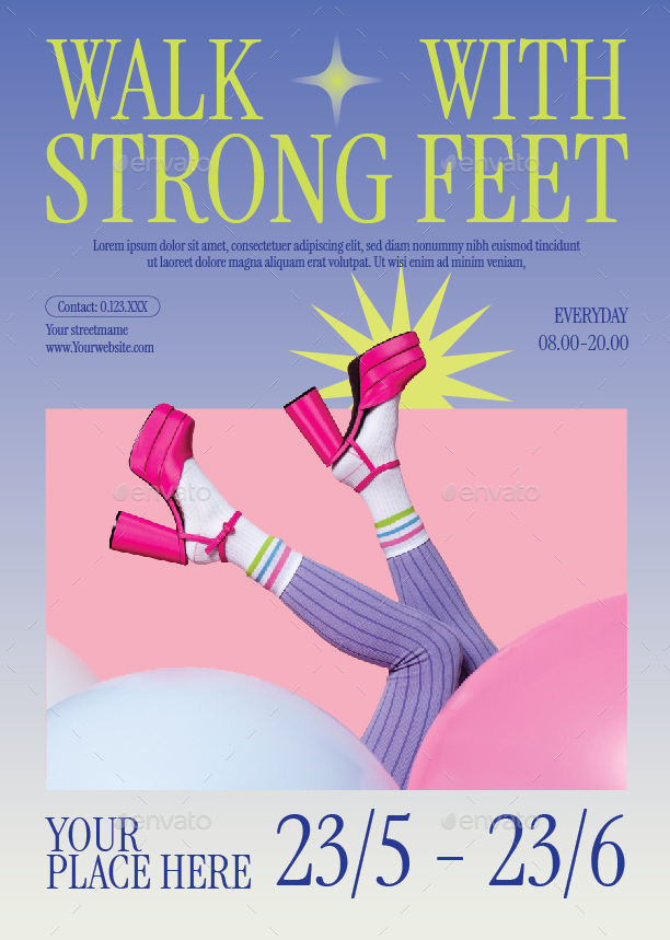 Socks Sale Flyer, Print Templates | GraphicRiver