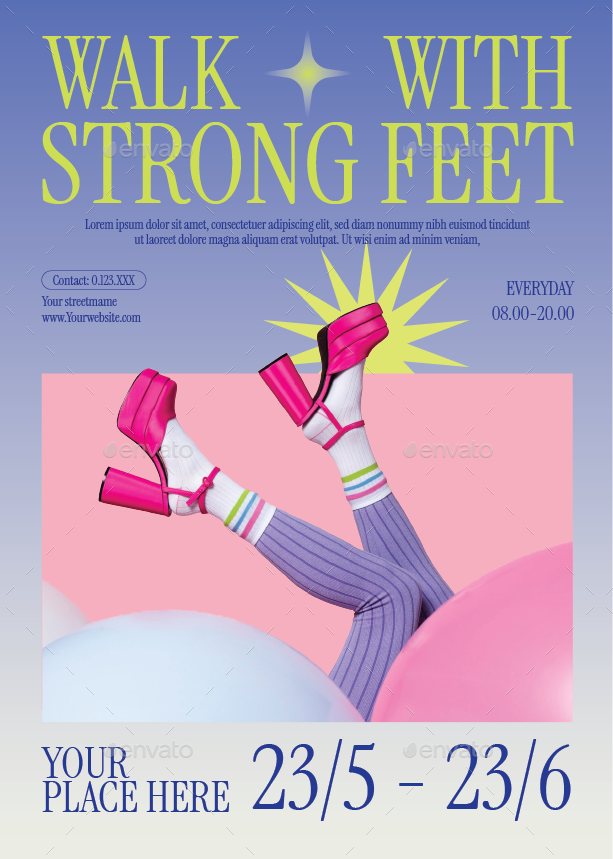 Socks Sale Flyer, Print Templates | GraphicRiver