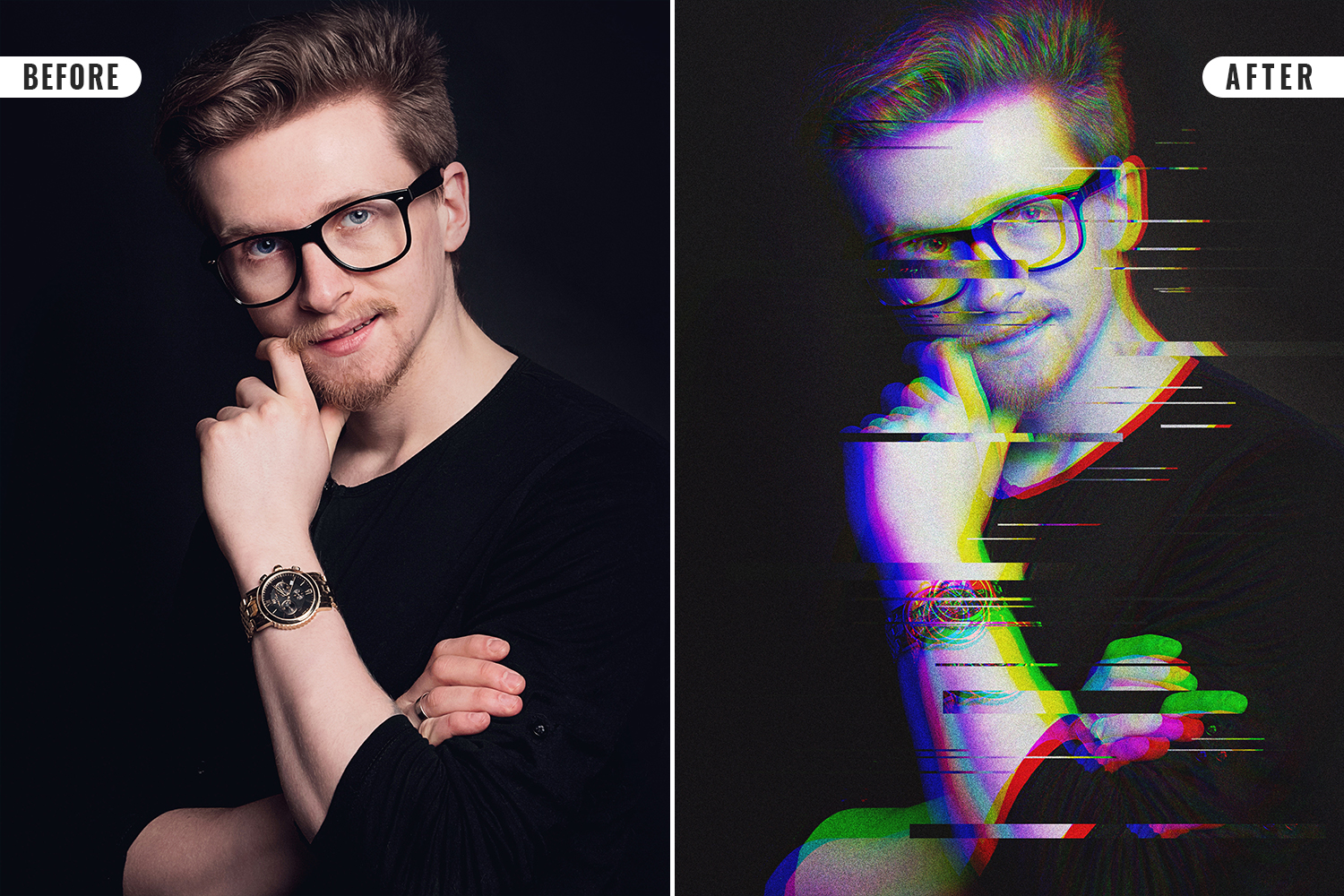 Glitch Photo Effect, Add-ons | GraphicRiver