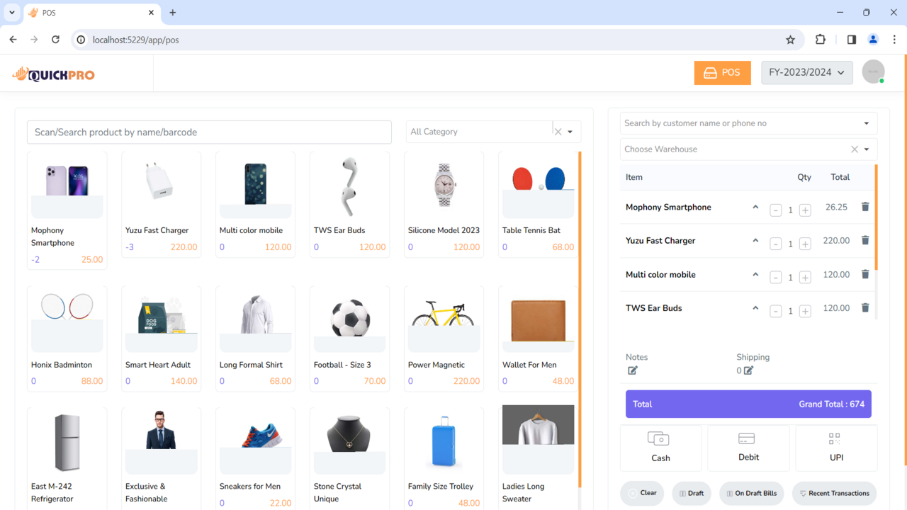 QuickPro - Advancce Billing & Accounting Software by DreamerITSolution