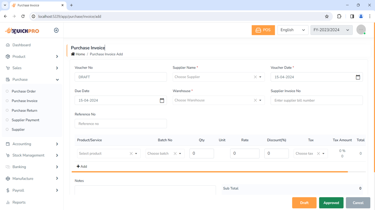 QuickPro - Advancce Billing & Accounting Software by DreamerITSolution