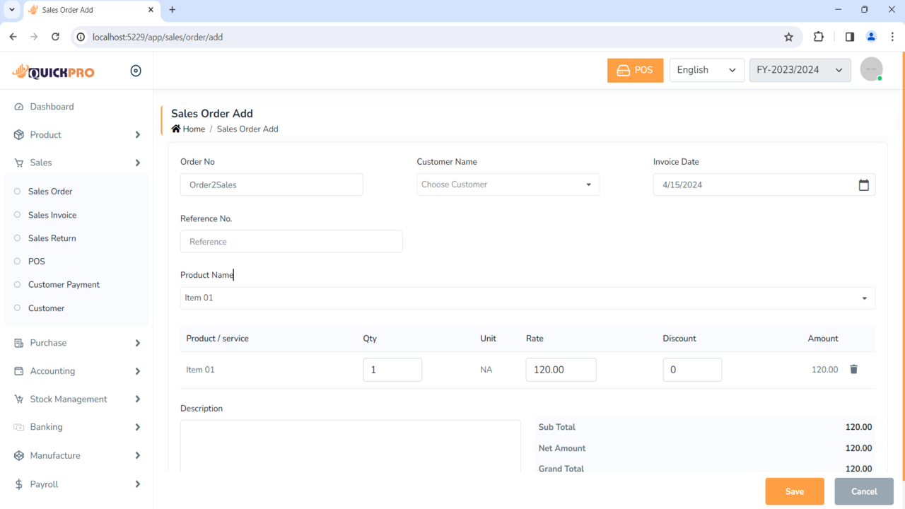 QuickPro - Advancce Billing & Accounting Software by DreamerITSolution