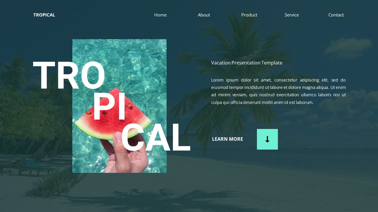 Tropical - Vacation Powerpoint Templates, Presentation Templates ...