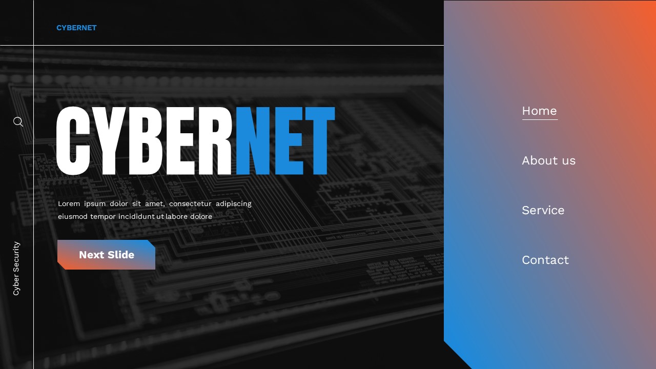 Cybernet - Cyber Security Powerpoint Templates, Presentation Templates