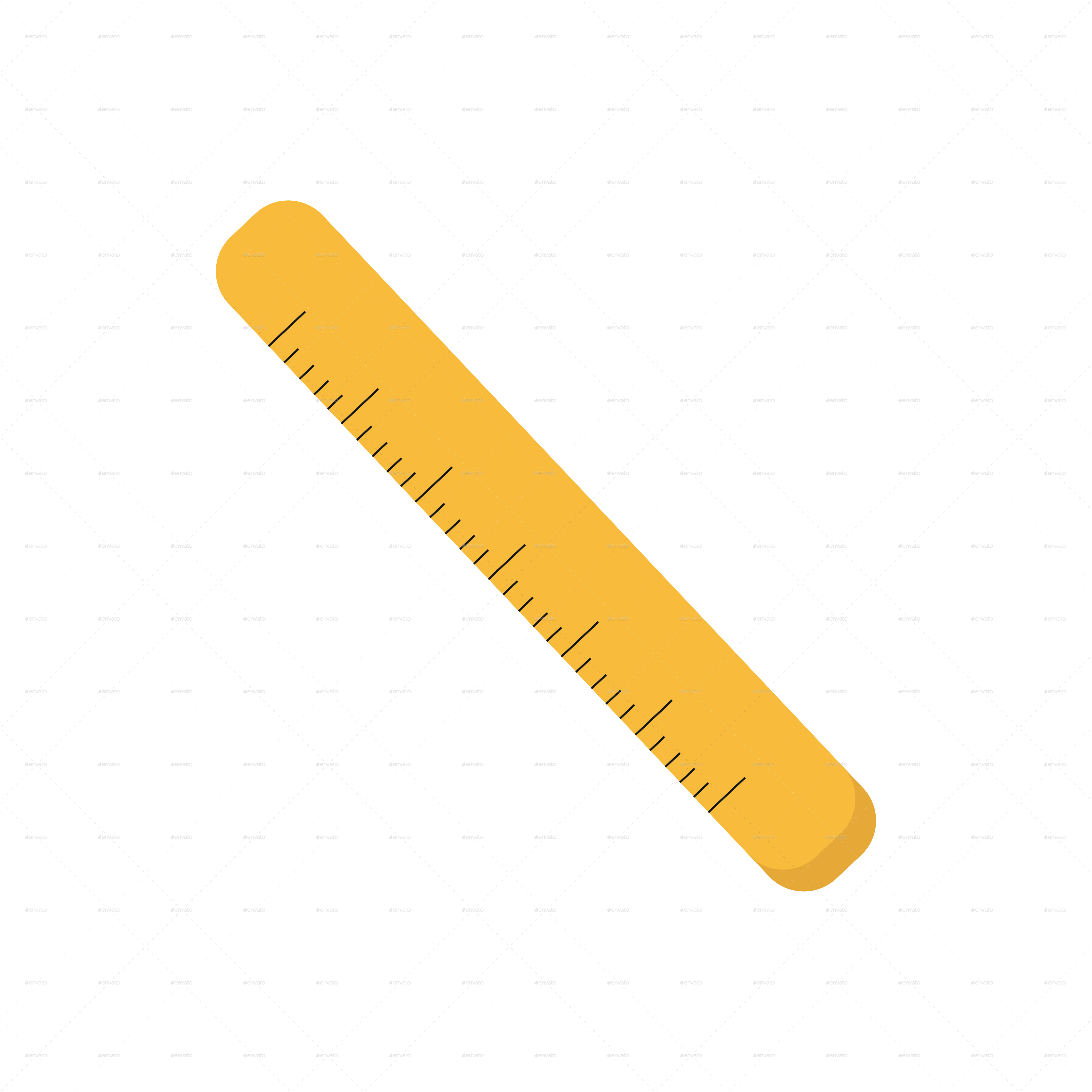 Blue Yellow Flat Back to School Object Element Pack, Graphics ...