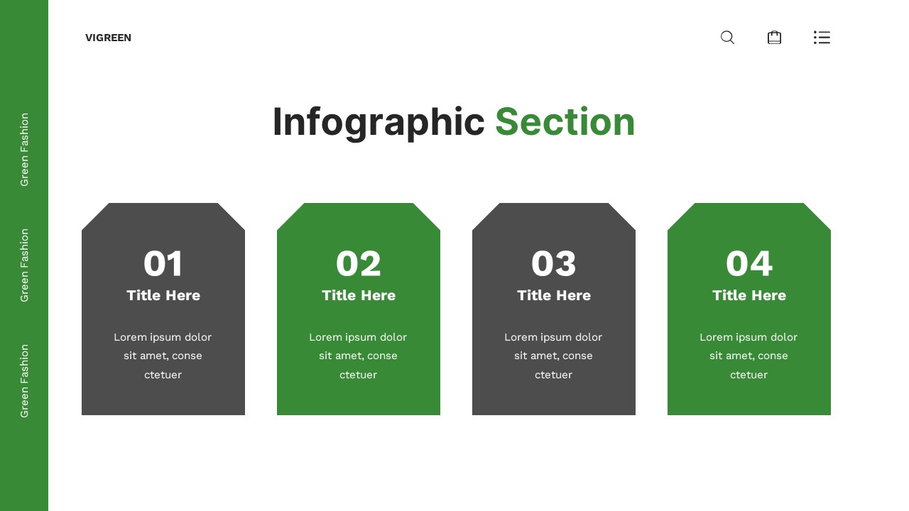 Vigreen - Green Fashion Google Slide Templates, Presentation Templates