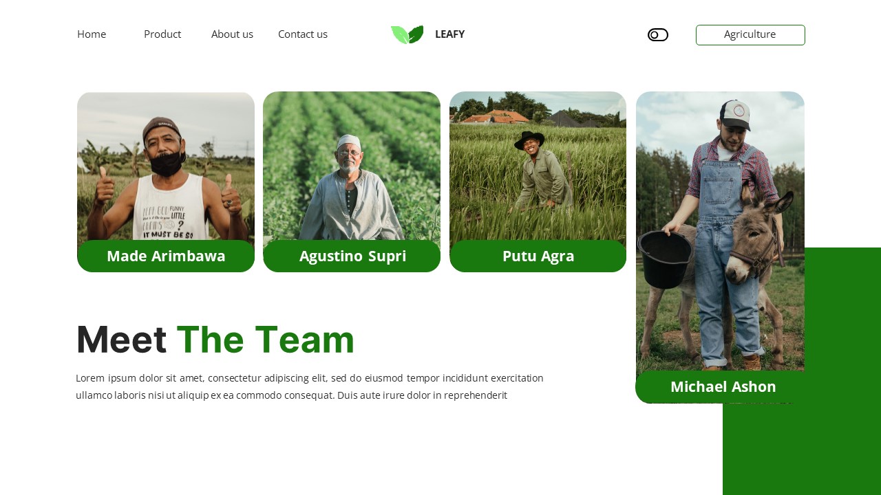 Leafy - Agriculture Google Slide Templates, Presentation Templates
