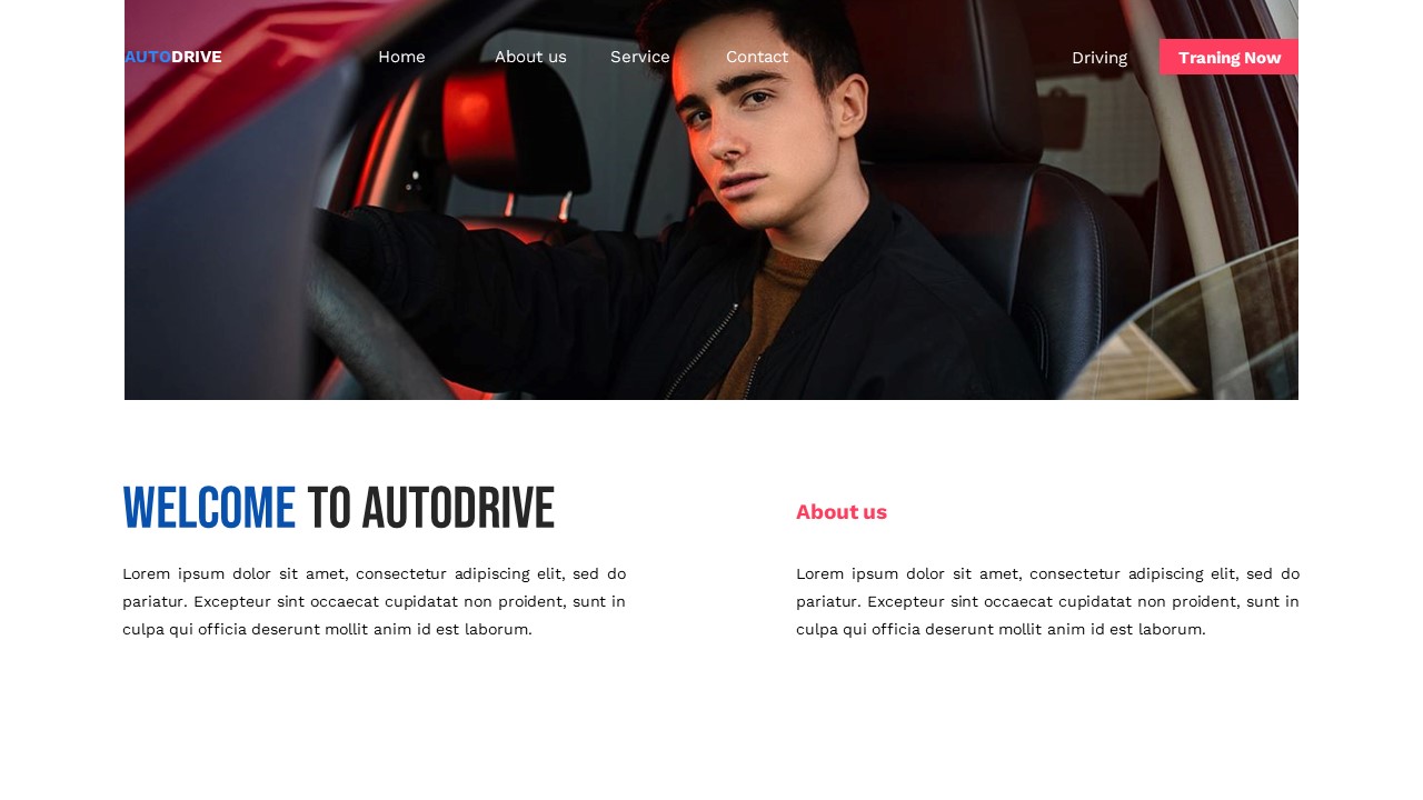 Autodrive - Driving Training Powerpoint Templates, Presentation Templates