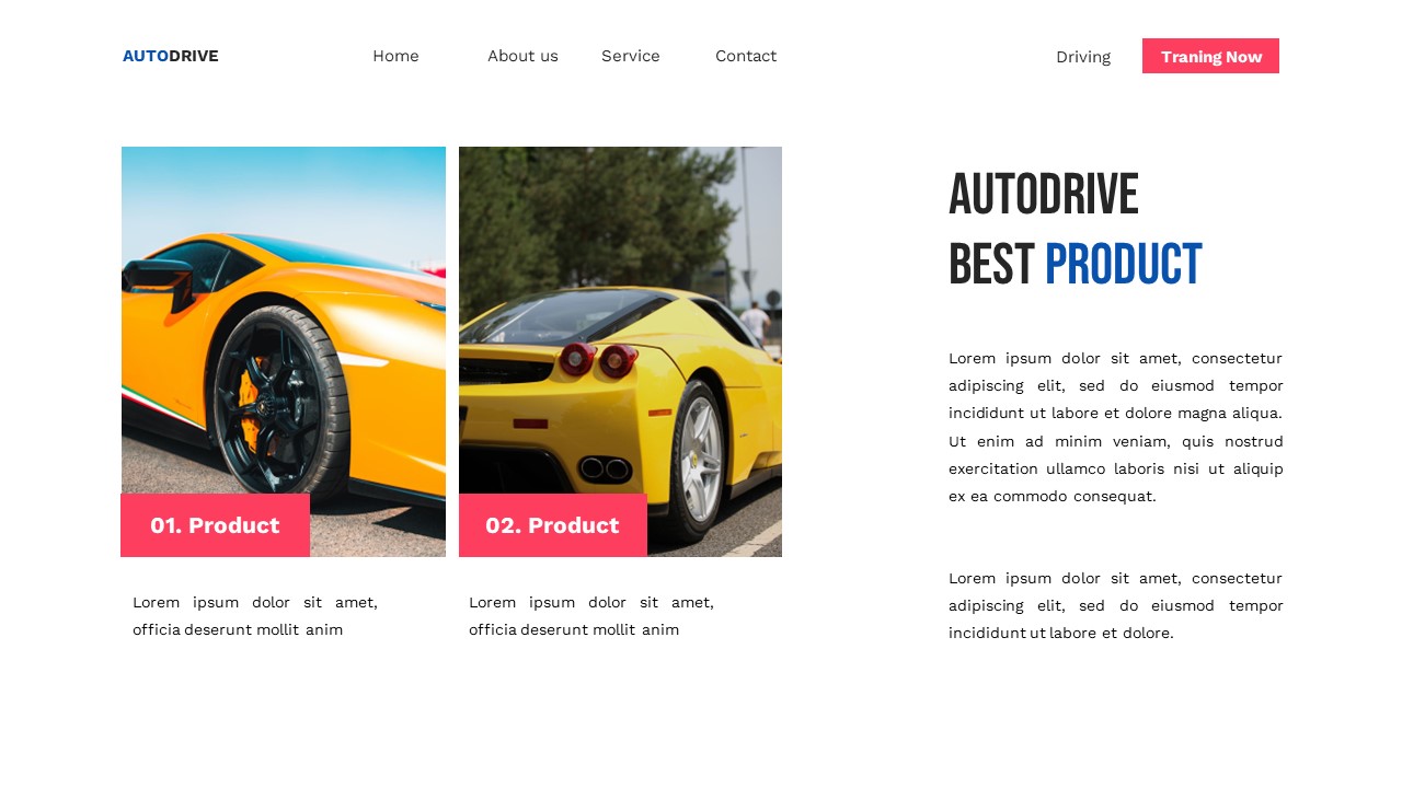 Autodrive - Driving Training Powerpoint Templates, Presentation Templates