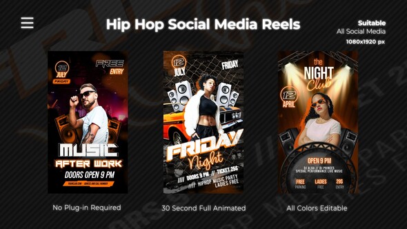Hip Hop Instagram Reels, After Effects Project Files | VideoHive