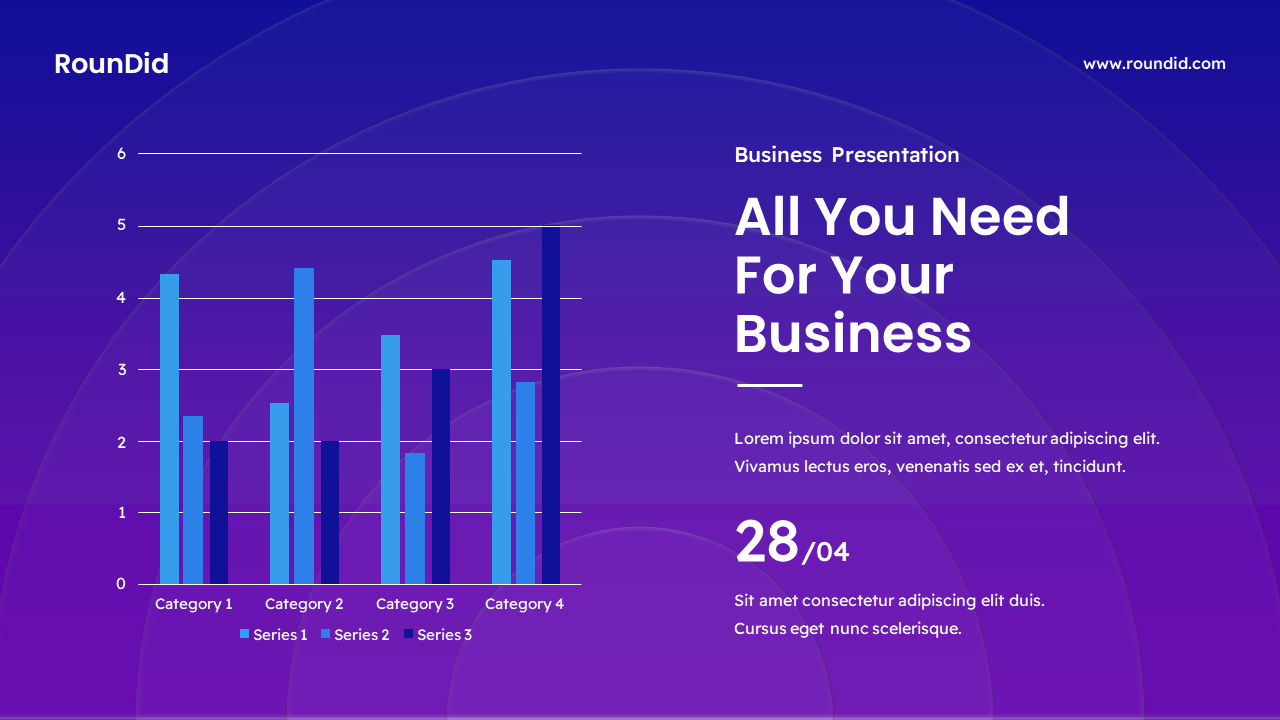 RounDid - Modern Business Presentation Template, Presentation Templates