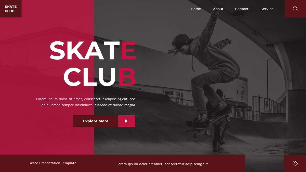 Skate Club - Skate Google Slide Templates, Presentation Templates ...