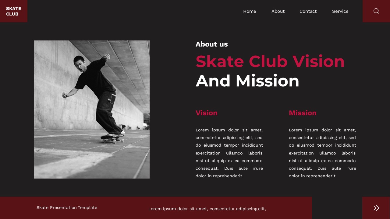 Skate Club - Skate Google Slide Templates, Presentation Templates ...