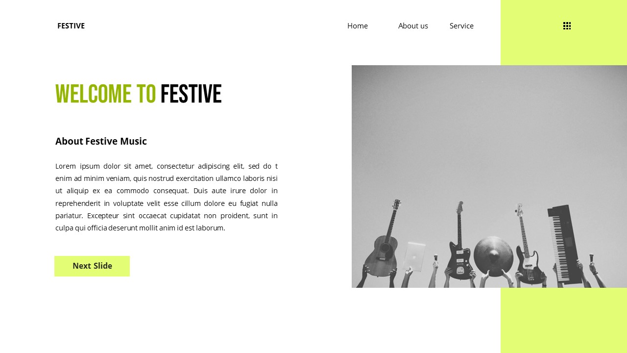 Festive - Music Powerpoint Templates, Presentation Templates | GraphicRiver