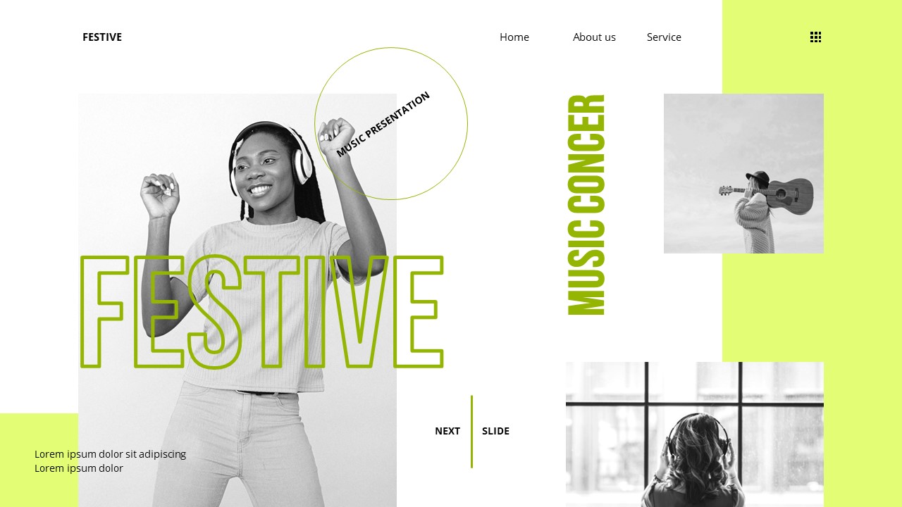 Festive - Music Google Slide Templates, Presentation Templates ...