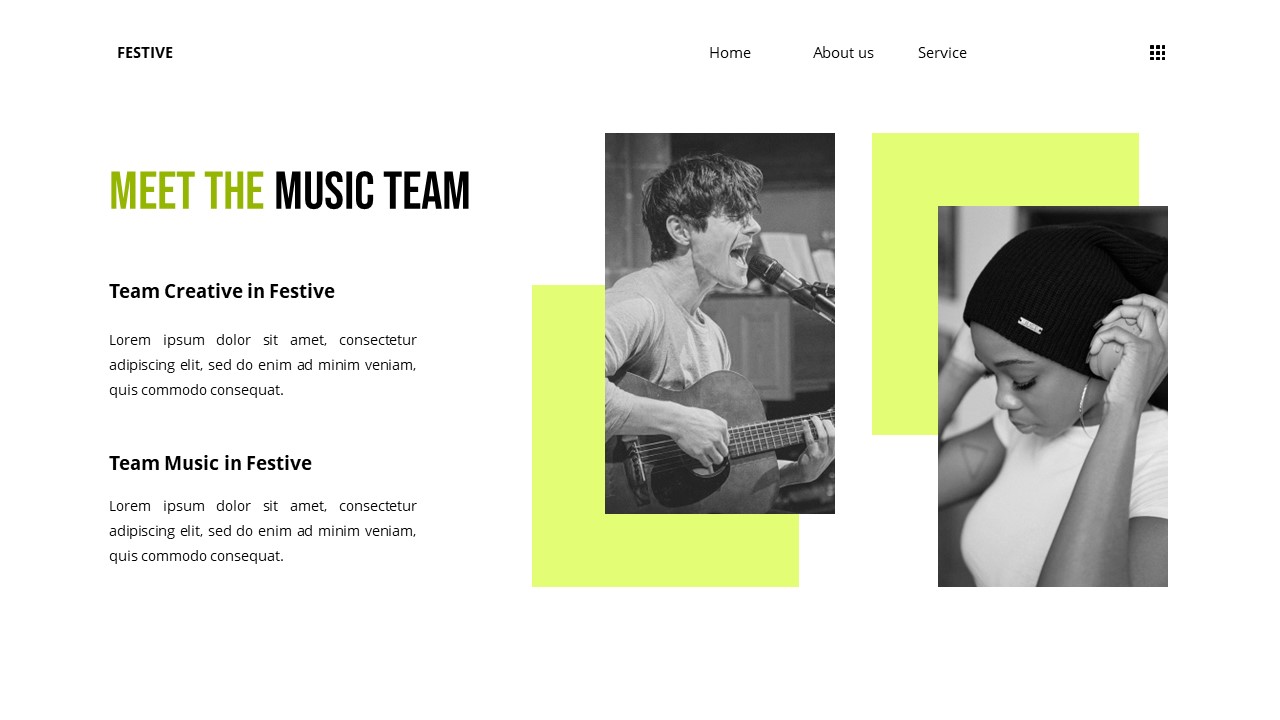 Festive - Music Google Slide Templates, Presentation Templates ...