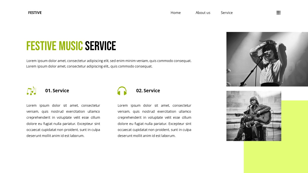 Festive - Music Google Slide Templates, Presentation Templates ...