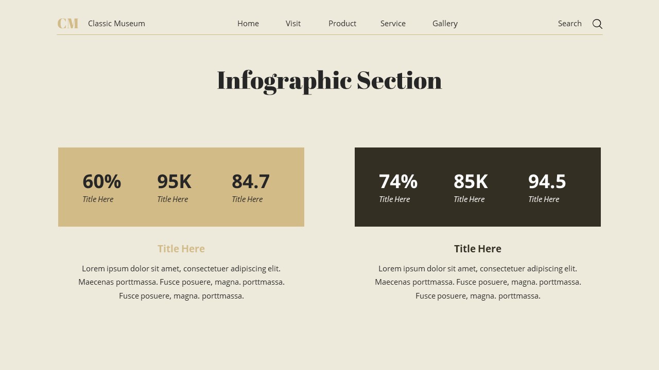 Classic Museum - Museum Powerpoint Templates, Presentation Templates