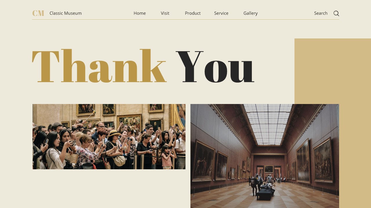 Classic Museum - Museum Powerpoint Templates, Presentation Templates