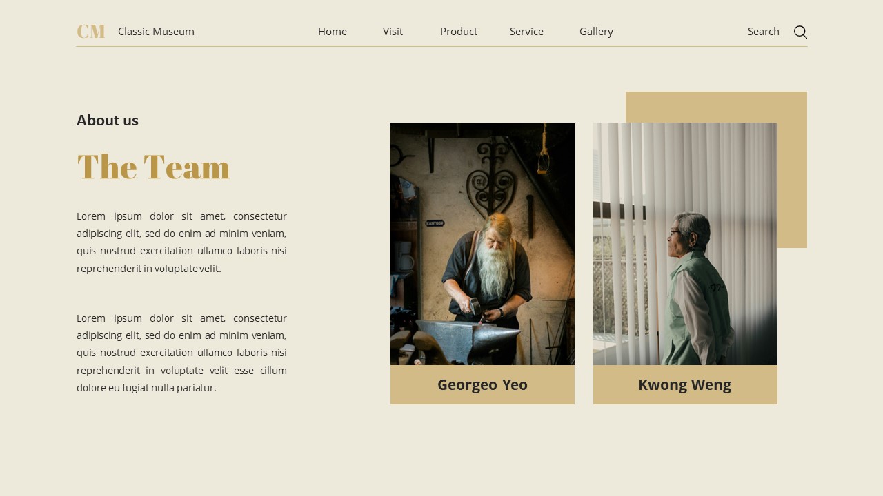 Classic Museum - Museum Powerpoint Templates, Presentation Templates