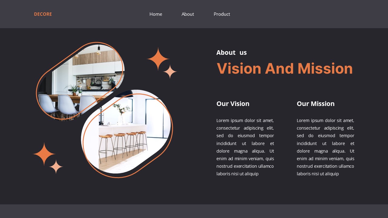 Decore - Interior Design Google Slide Templates, Presentation Templates