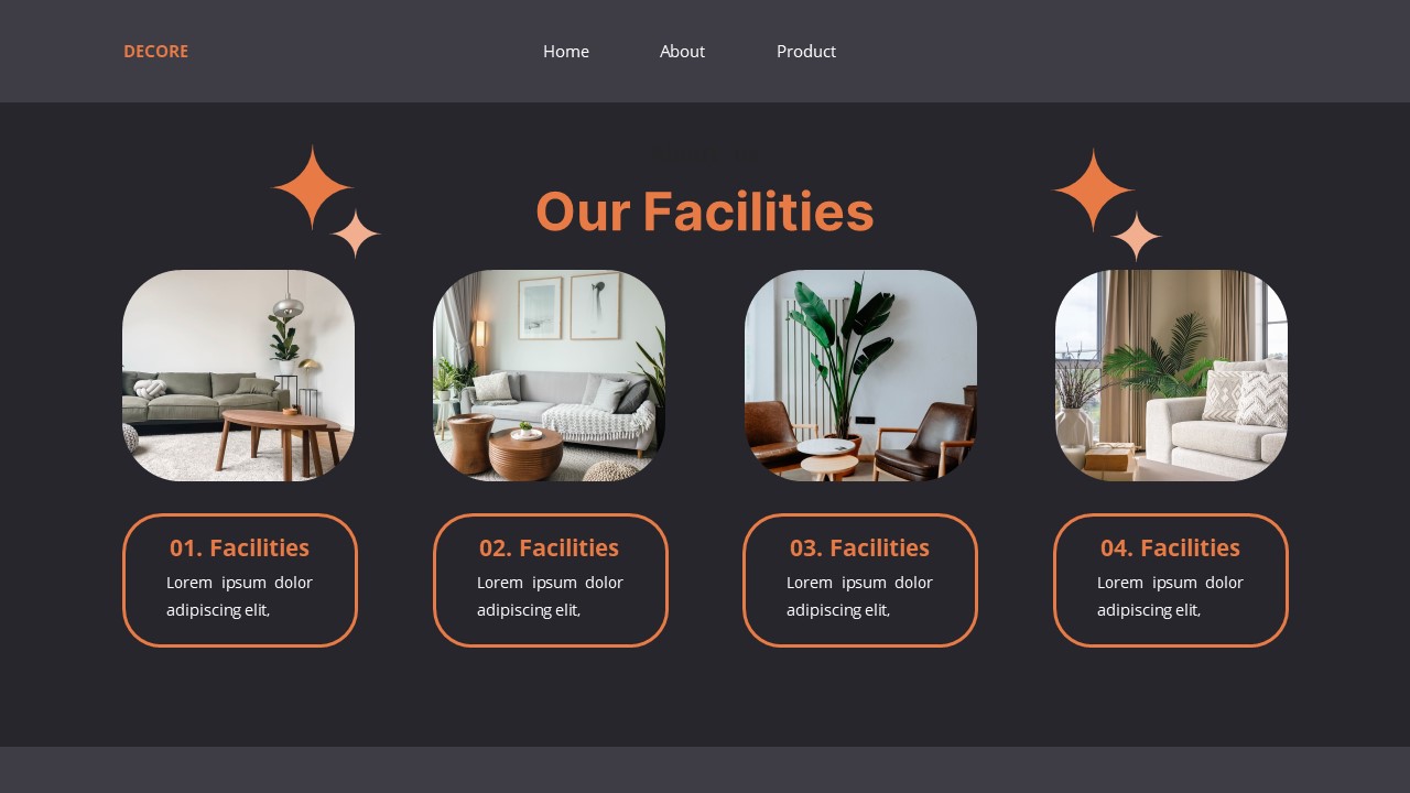 Decore - Interior Design Google Slide Templates, Presentation Templates