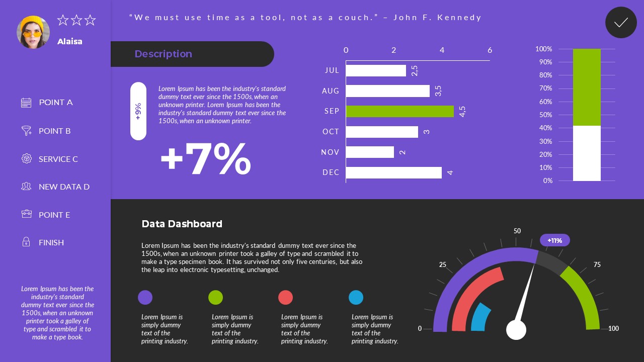 Success Data Dashboards PowerPoint Presentation Template, Presentation ...