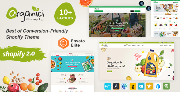 Organici - Fresh Food & Grocery Store - Shopify Multi-Purpose Theme by ...