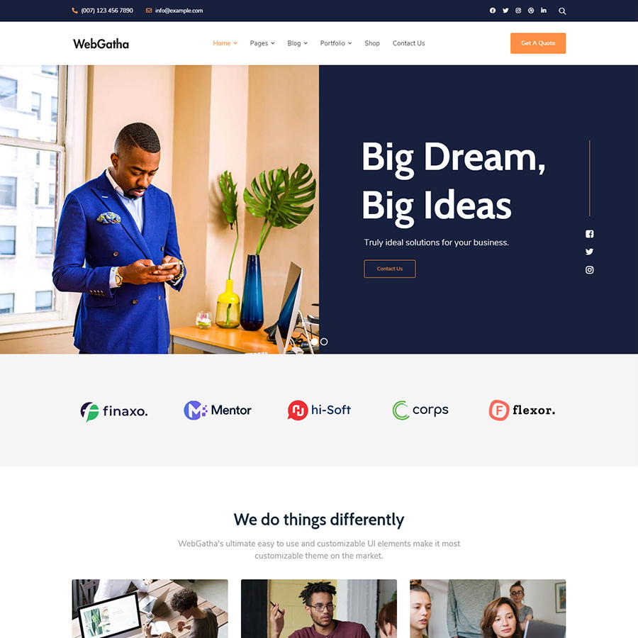 WebGatha - Multi-purpose WordPress Theme by Potenzaglobalsolutions