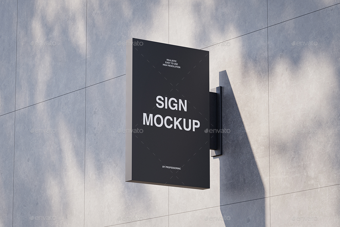 Shop Sign Mockup Set, Graphics | GraphicRiver