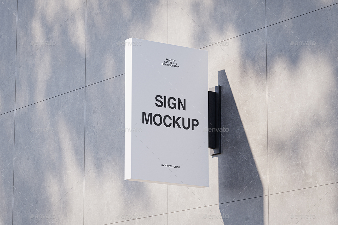 Shop Sign Mockup Set, Graphics | GraphicRiver