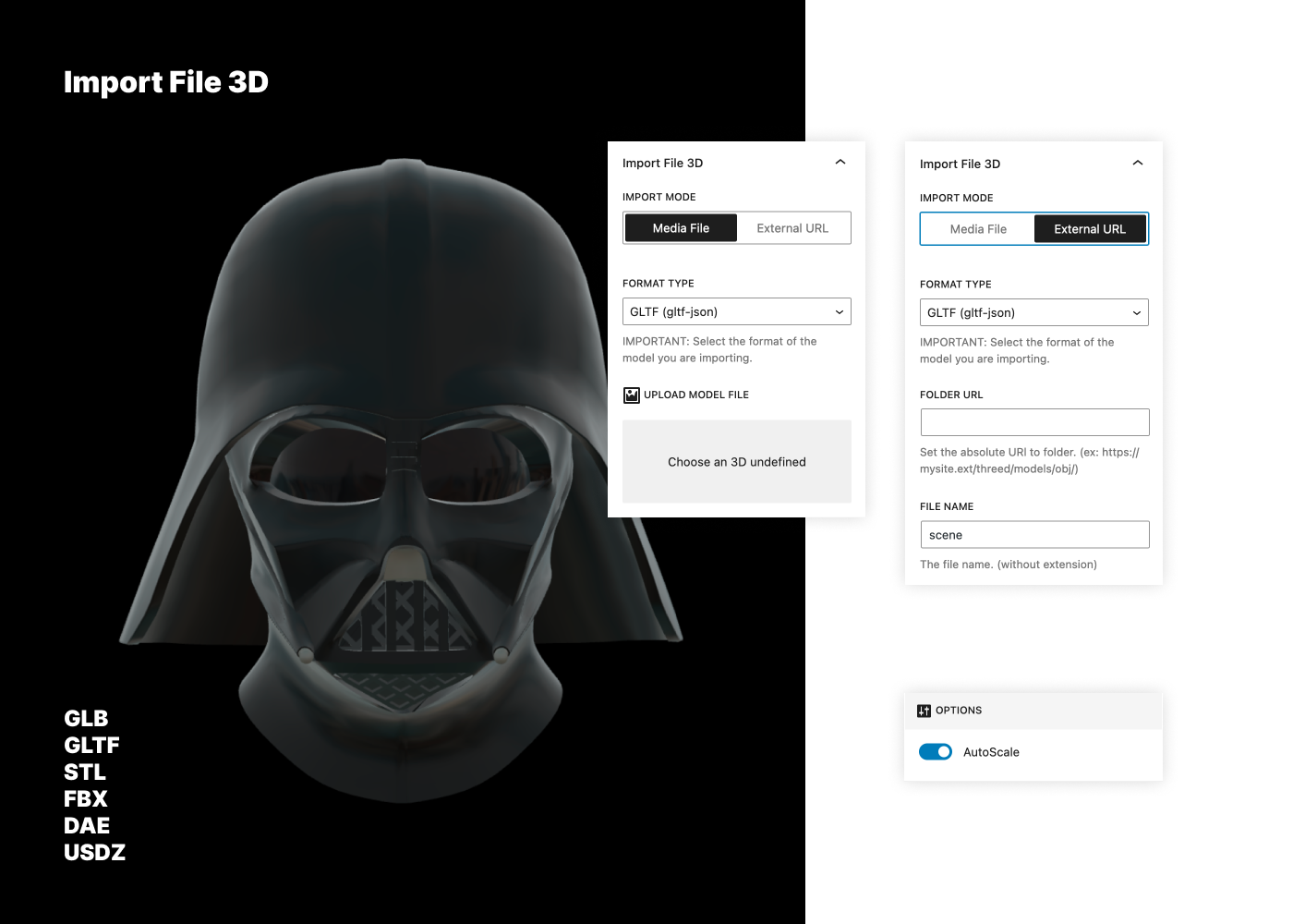 WP Model Import 3D for Gutenberg & Elementor by WP3D | CodeCanyon