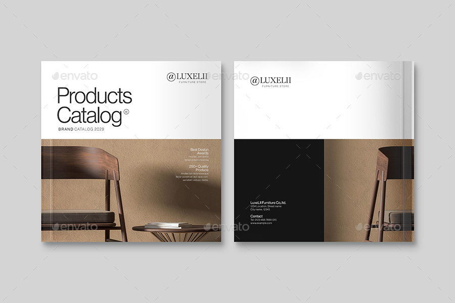 Square Product Catalog Brochure Template, Print Templates | GraphicRiver