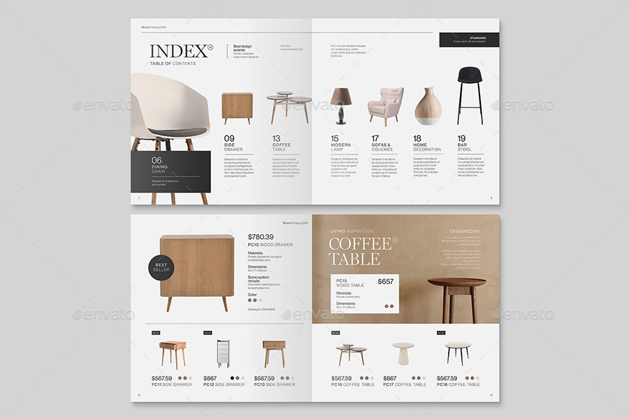 Square Product Catalog Brochure Template, Print Templates | GraphicRiver