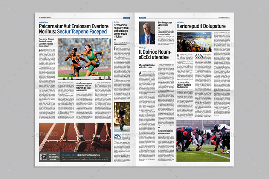 Tabloid Newspaper Template, Print Templates | GraphicRiver
