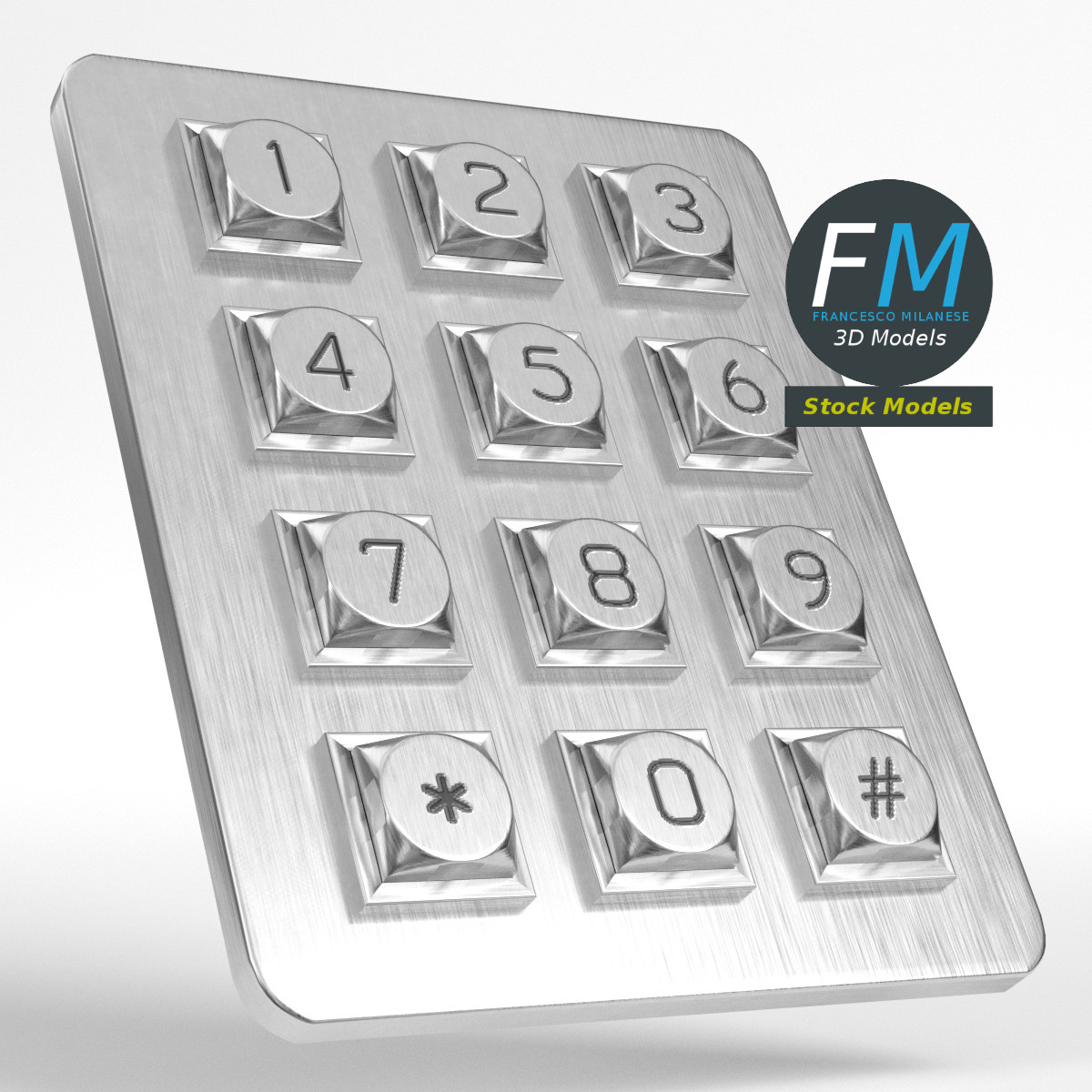 Electronic keypad 2 by FrancescoMilanese85 | 3DOcean