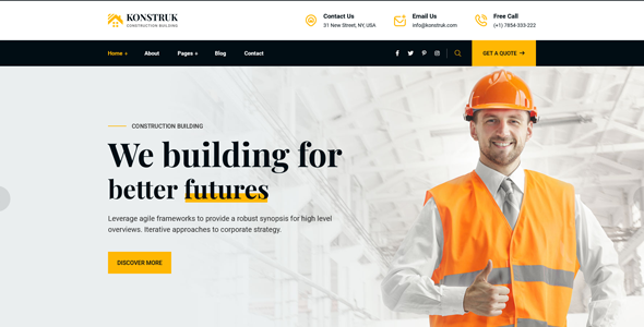 Konstruk - Construction WordPress Theme by rs-theme | ThemeForest