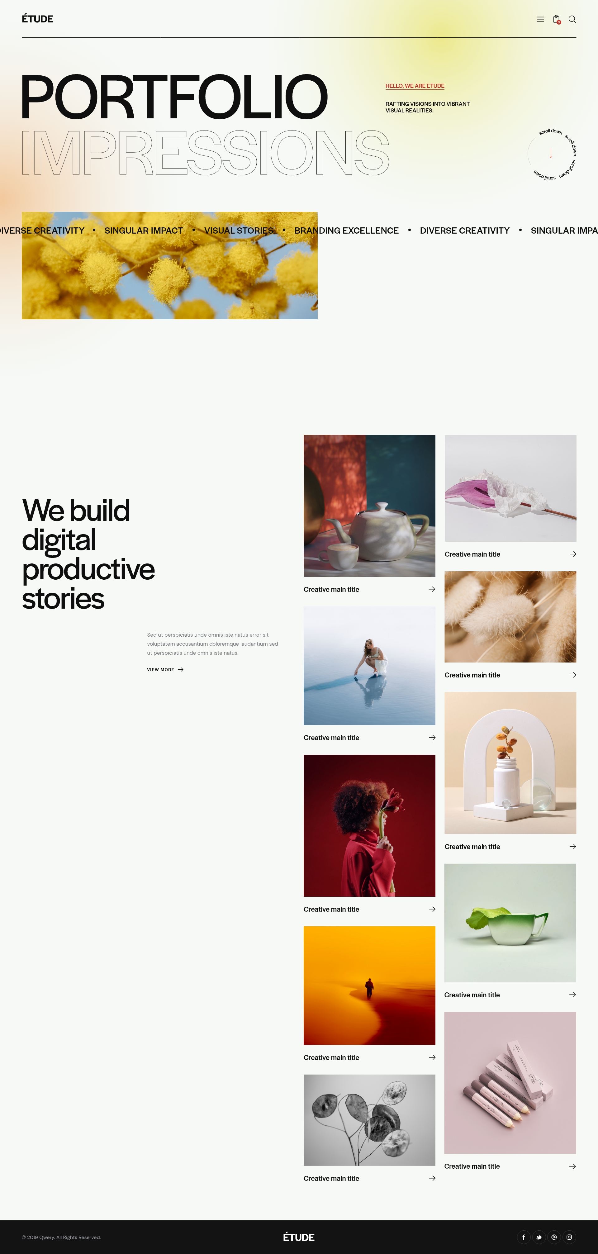 Etude — Creative Agency & Portfolio WordPress Theme by ThemeREX ...