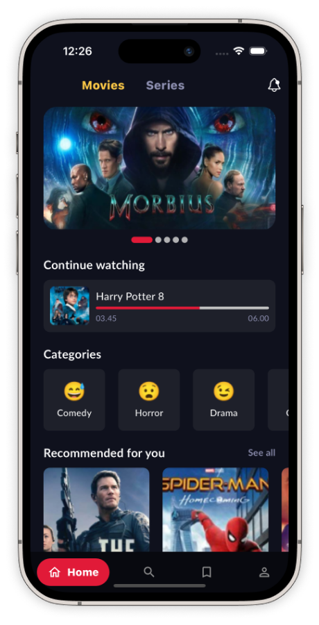 Movie App | Web Series App | Online Video Streaming App | OTT App ...