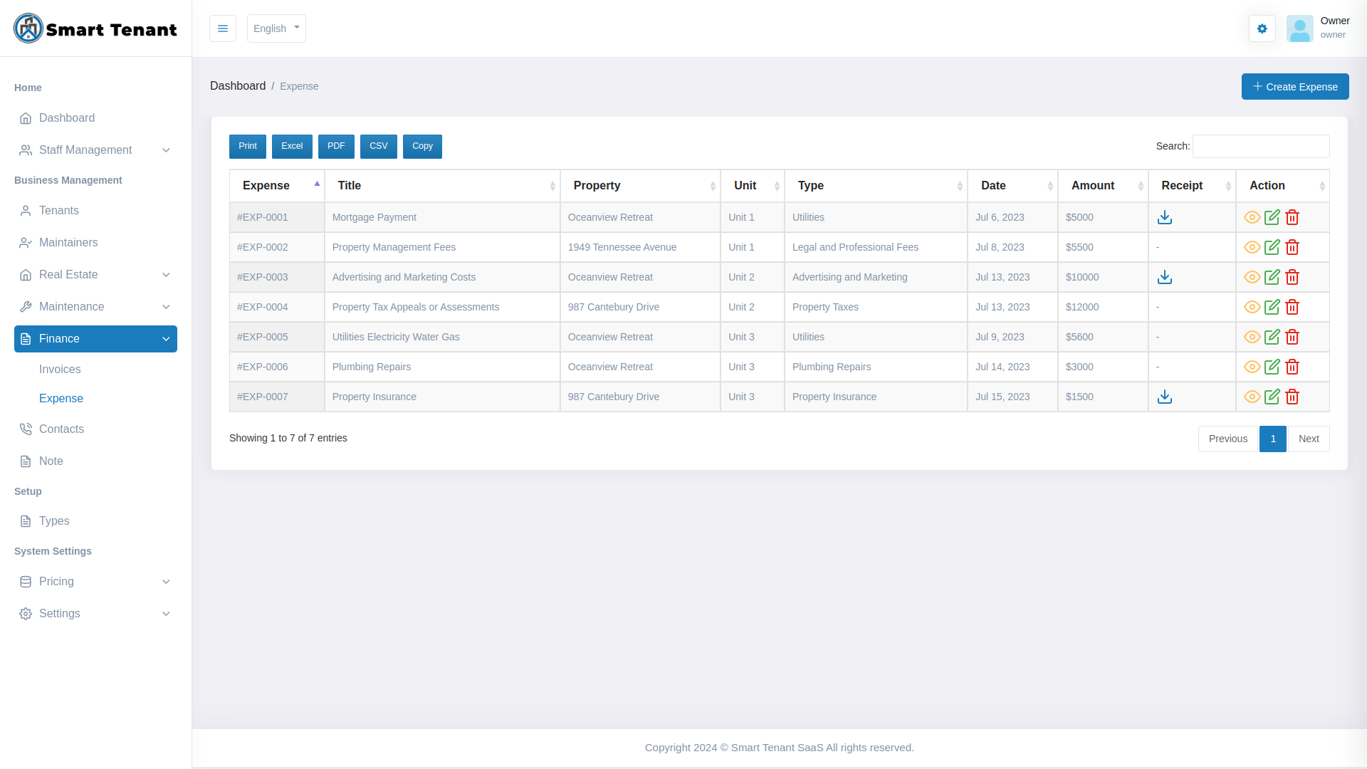 Smart Tenant SaaS - Property Management System by smartwebinfotech