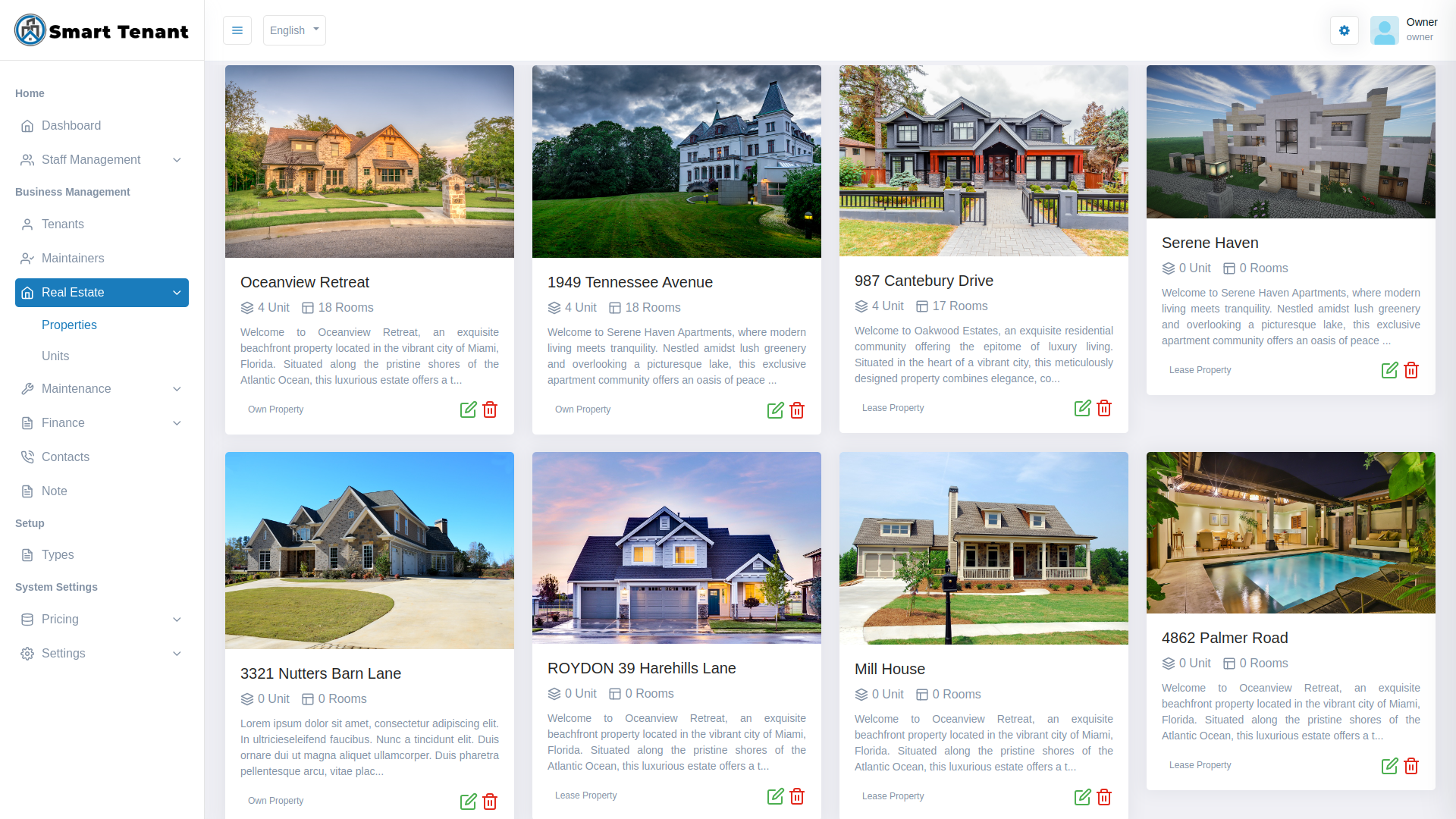 Smart Tenant SaaS - Property Management System by smartwebinfotech
