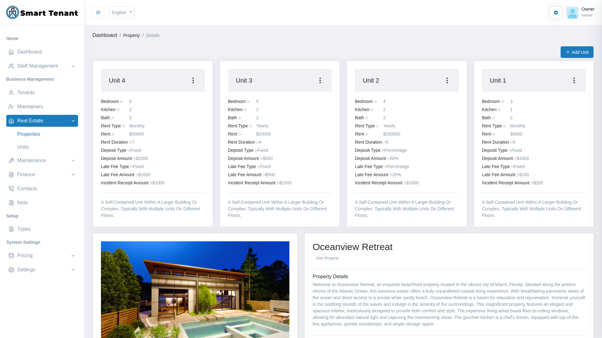 Smart Tenant SaaS - Property Management System by smartwebinfotech